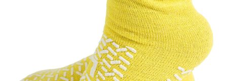 Non Slip Slipper Socks | Yellow Hospital Socks | Interweave